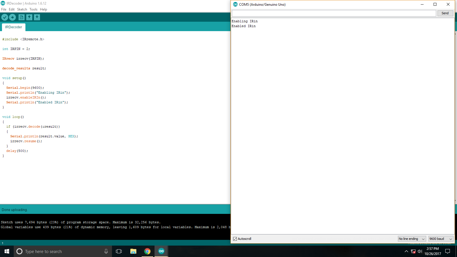 IR REMOTE DECODER USING ARDUINO. : 4 Steps (with Pictures) - Instructables