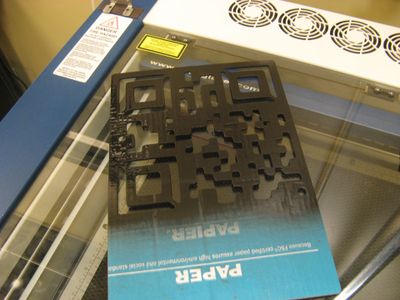 Laser-cut QR Code Stencil. : 6 Steps (with Pictures) - Instructables