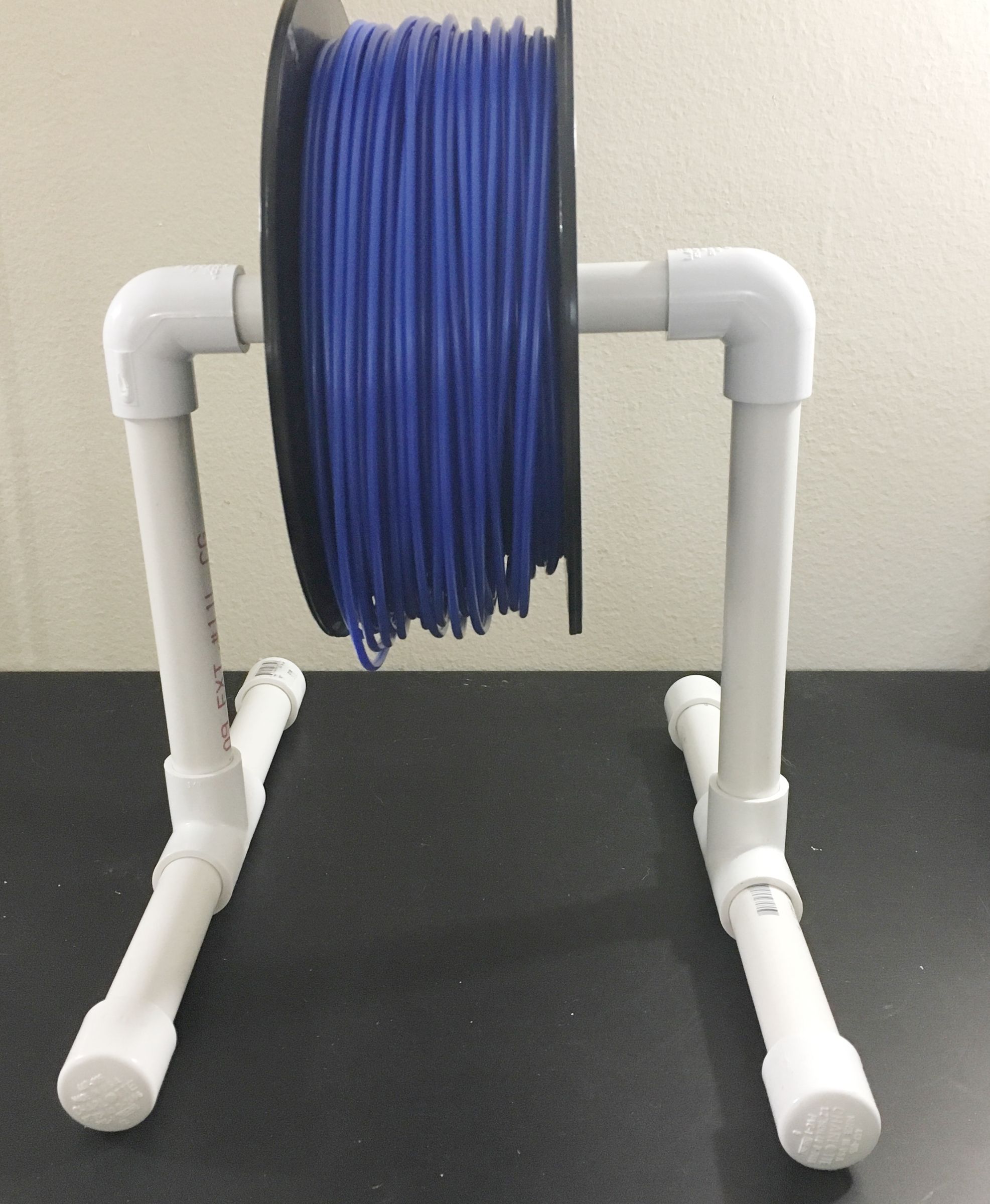 2 Minute PVC Filament Holder : 4 Steps (with Pictures) - Instructables