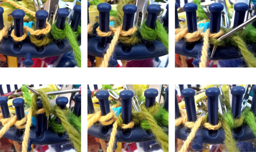 Warp Knitting on a Round Knitting Loom : 10 Steps (with Pictures ...