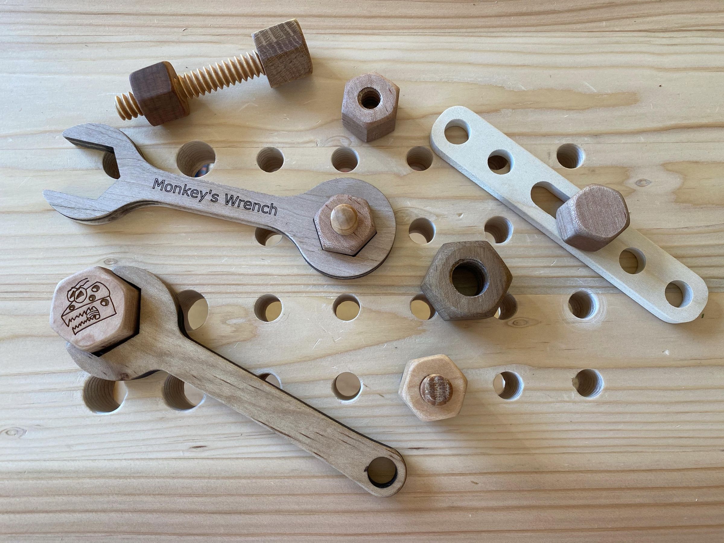 Toy Workbench With Lots of Wooden Tools : 16 Steps (with Pictures ...