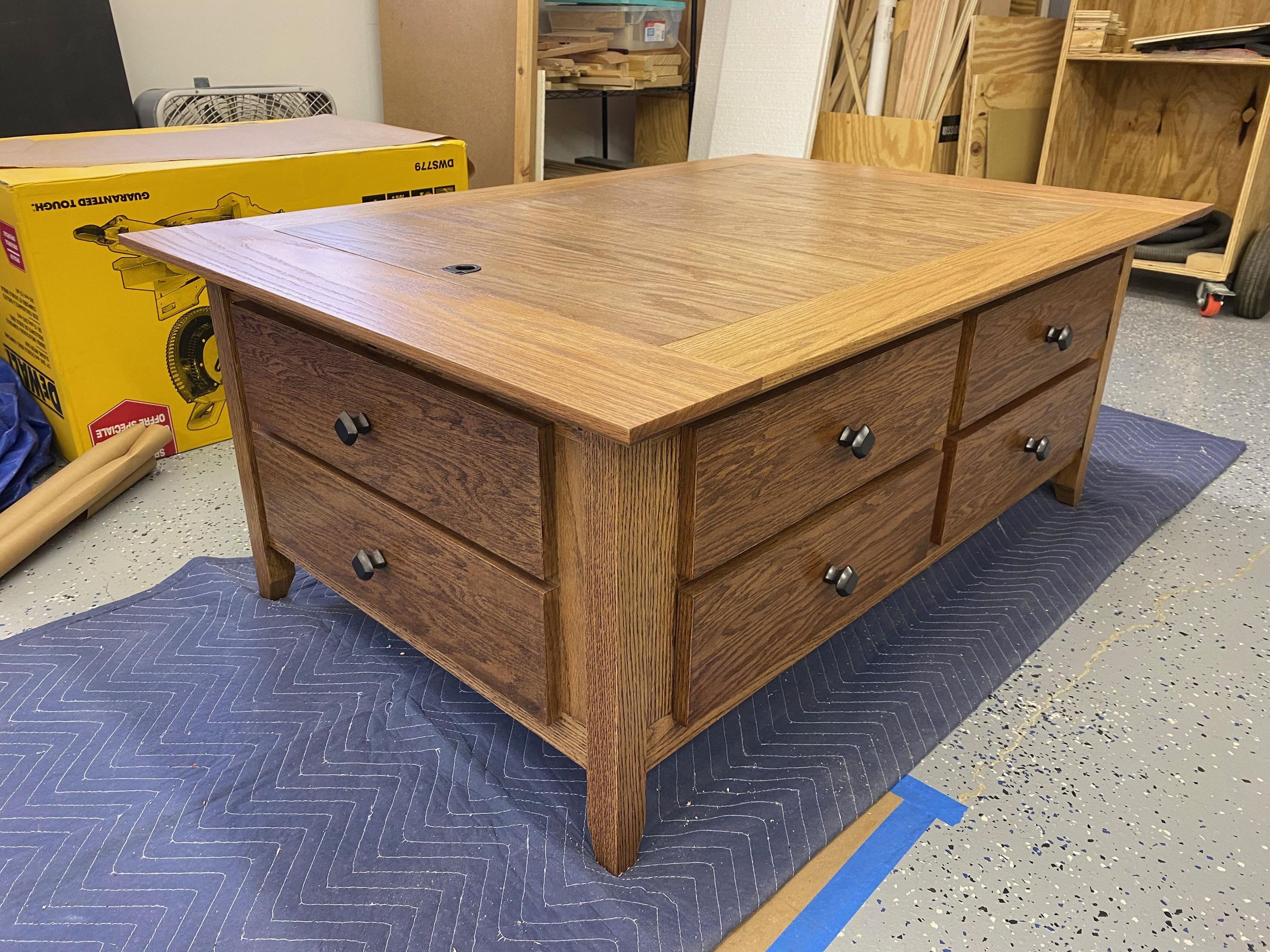 Gaming Coffee Table With Hidden Gaming Area : 4 Steps (with Pictures ...