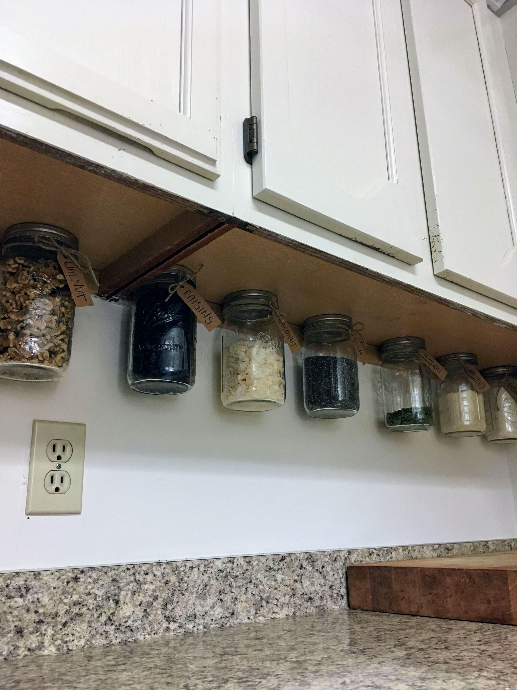 Declutter Your Kitchen Cabinets and Countertops (attach Mason Jars ...