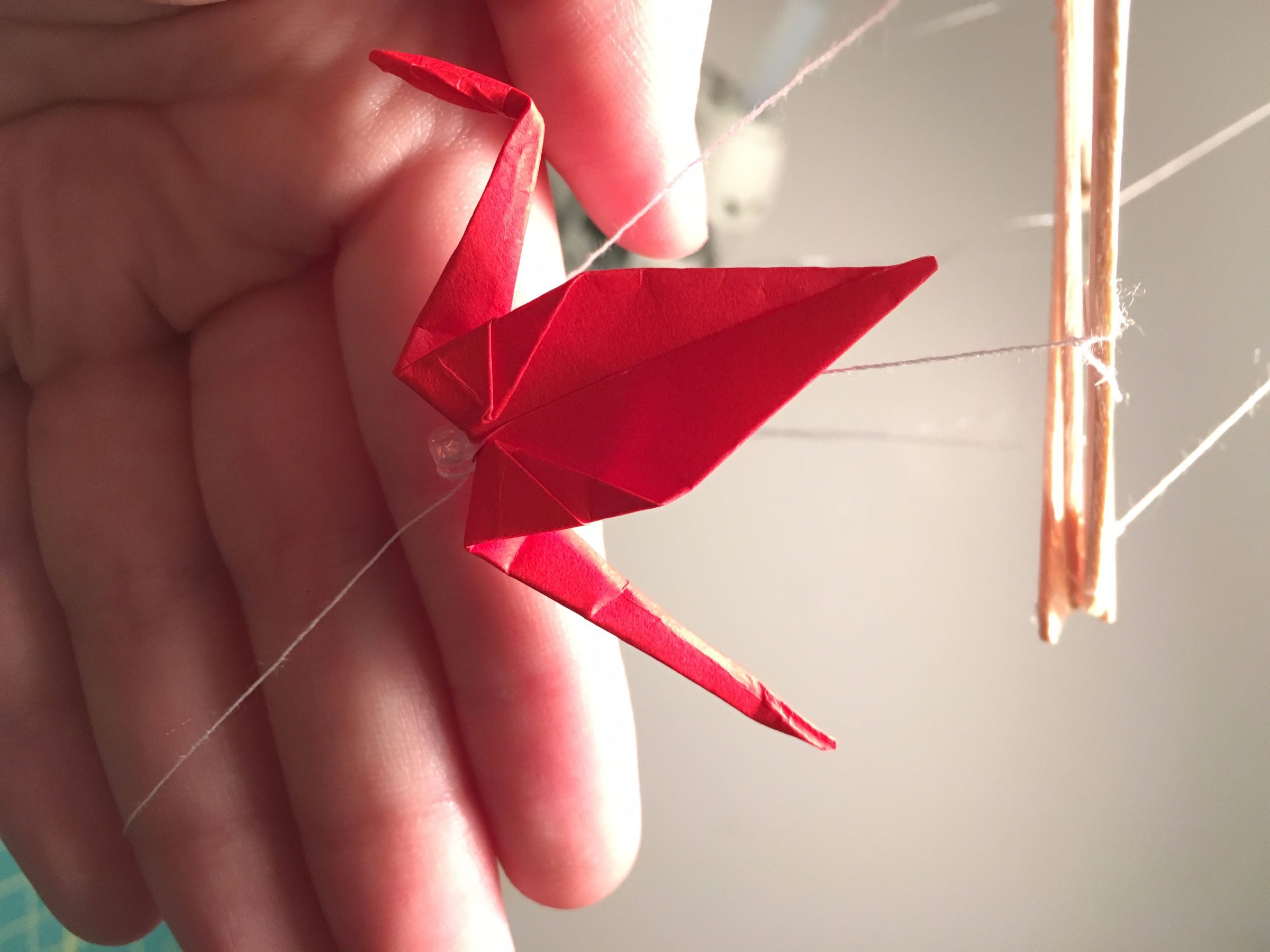 Origami Crane Mobile : 5 Steps (with Pictures) - Instructables