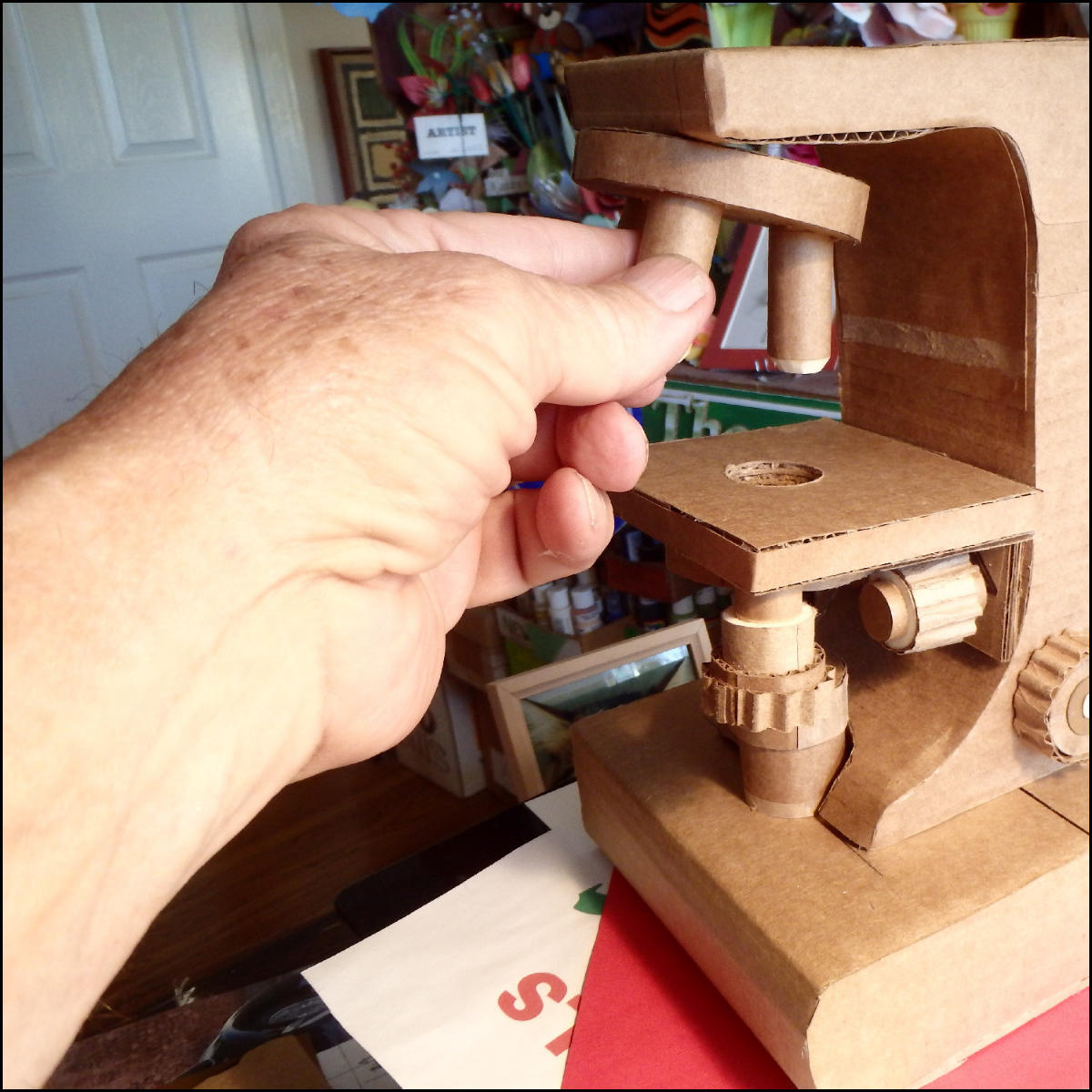 Make a Cardboard Binocular Microscope : 7 Steps (with Pictures ...