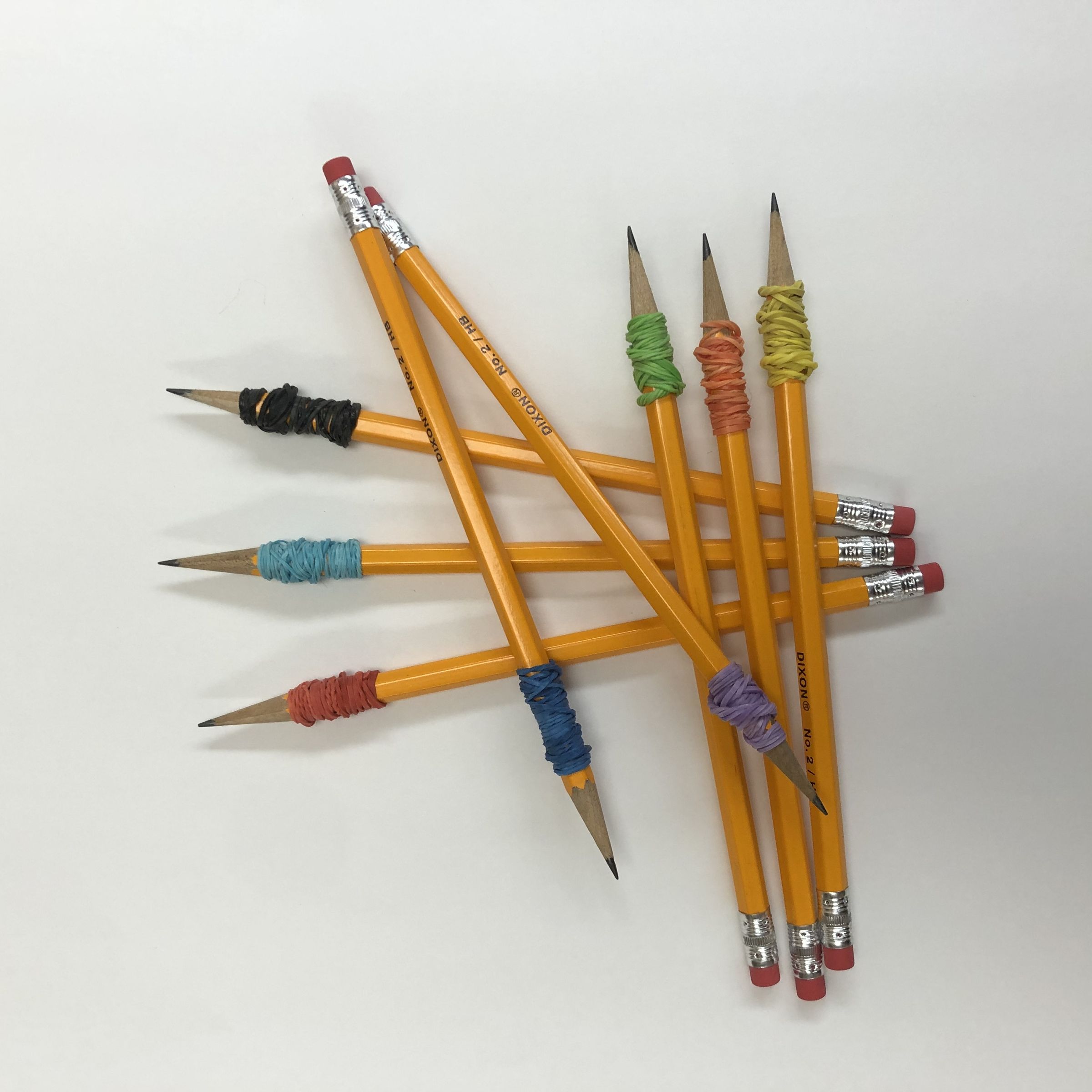 Rubber Band Pencil Grip/ Identifier - Instructables