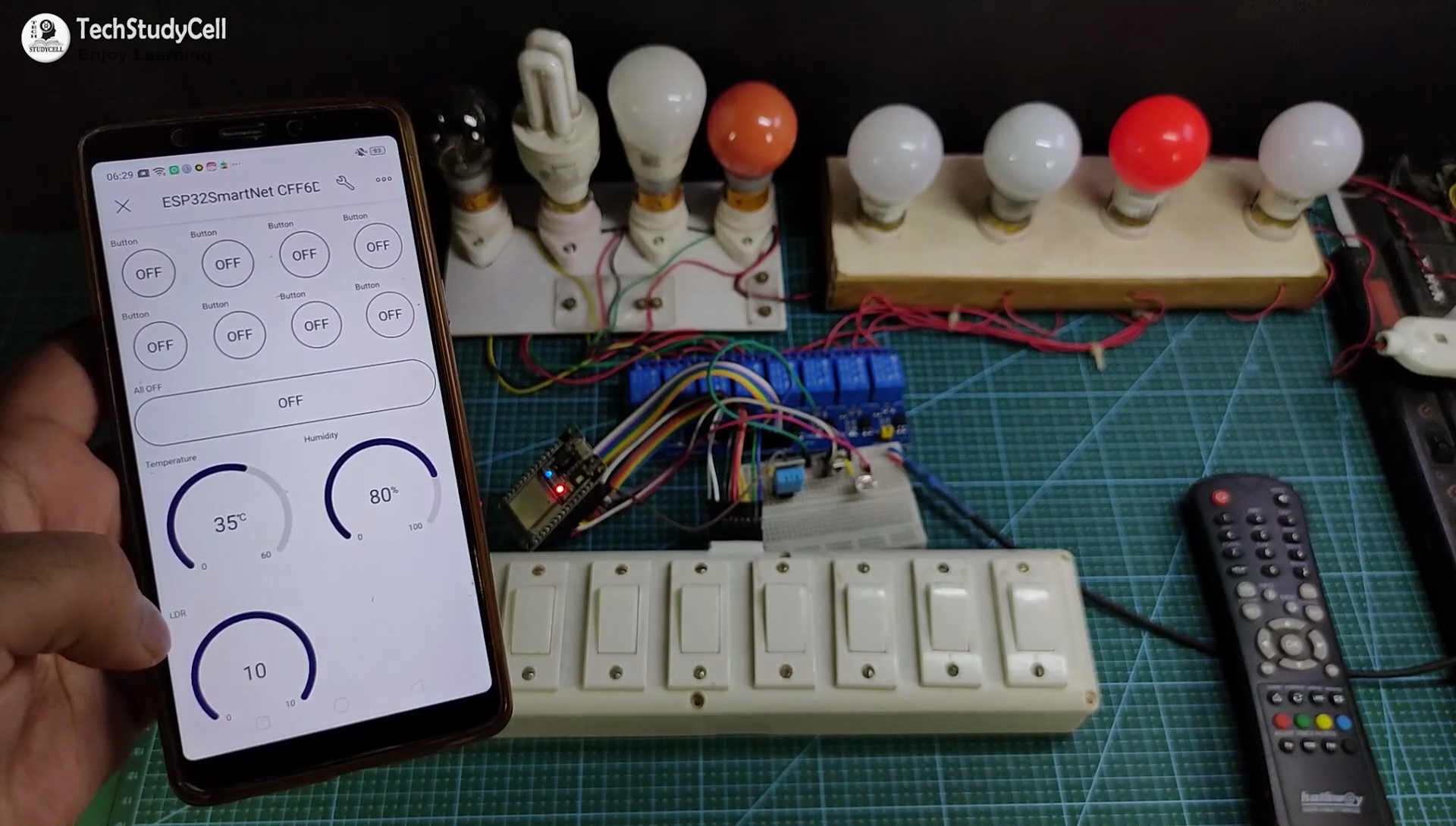 Home Automation With ESP32 Blynk 2.0 IR Remote Control Relay | IoT ...
