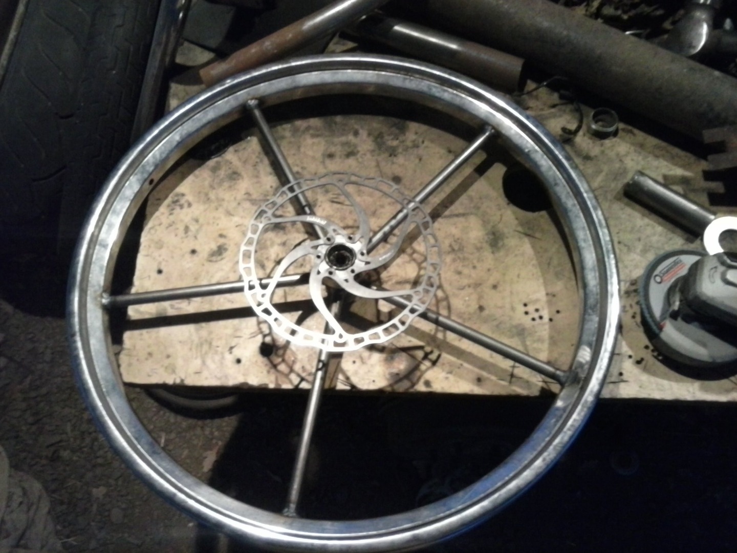 Making Wide Bike Wheel Hubs and Joining Them to Car Rims. PART 2! : 6 ...