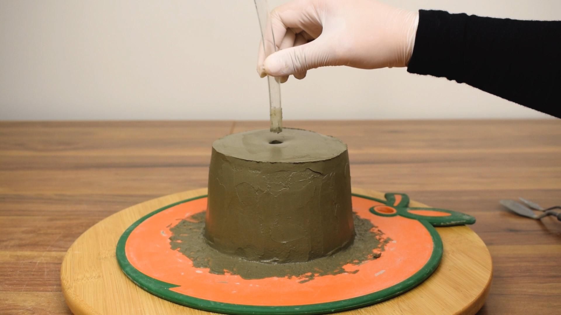 Concrete Barrel Waterfall Fountain Pot : 18 Steps (with Pictures ...