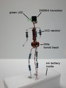 The Illuminated LED Man (or the Joule Thief Man) - Instructables