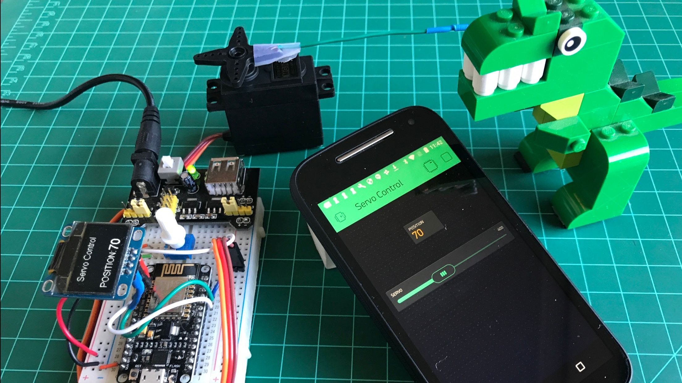 IoT Made Simple: Servo Control With NodeMCU and Blynk : 6 Steps (with ...