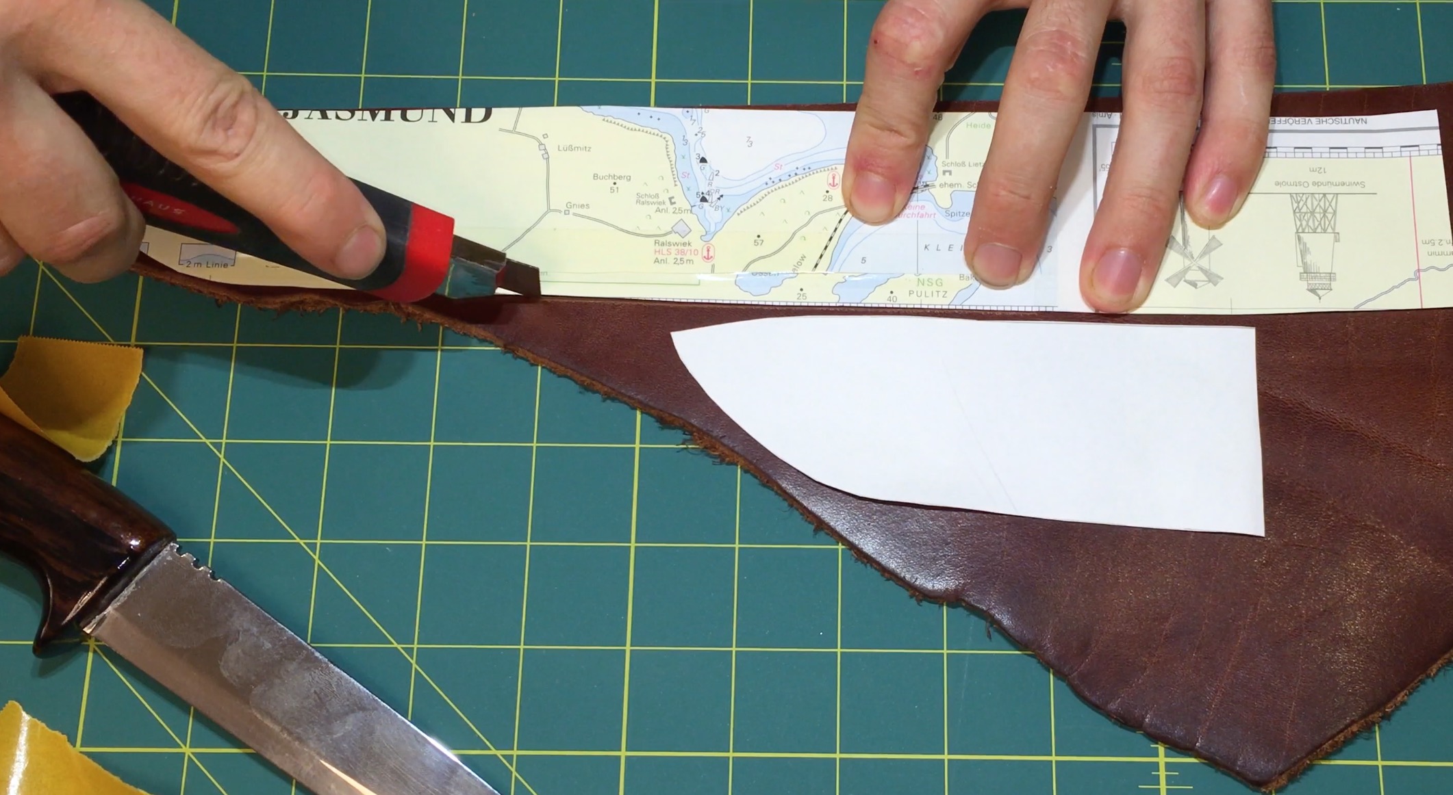 Make an Amazing Leather Sheath for a Knife! Beginner Friendly! : 13 ...