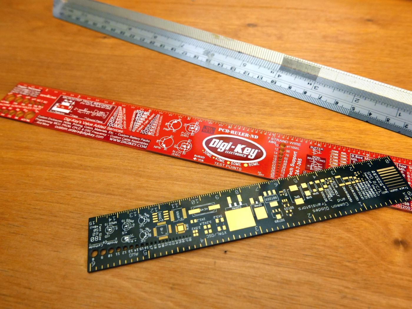 PCB Business Card Ruler With QR and NFC | Trybotics