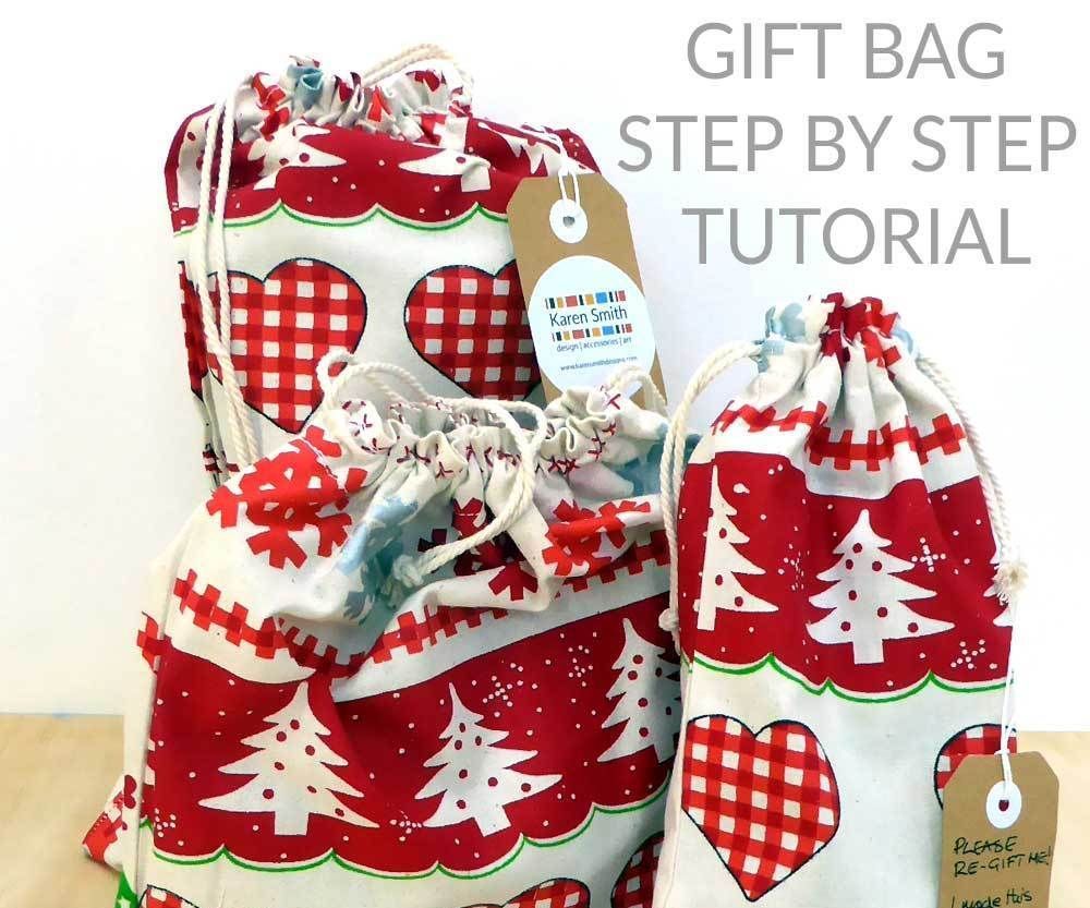 Reusable Fabric Gift Bag : 8 Steps (with Pictures) - Instructables