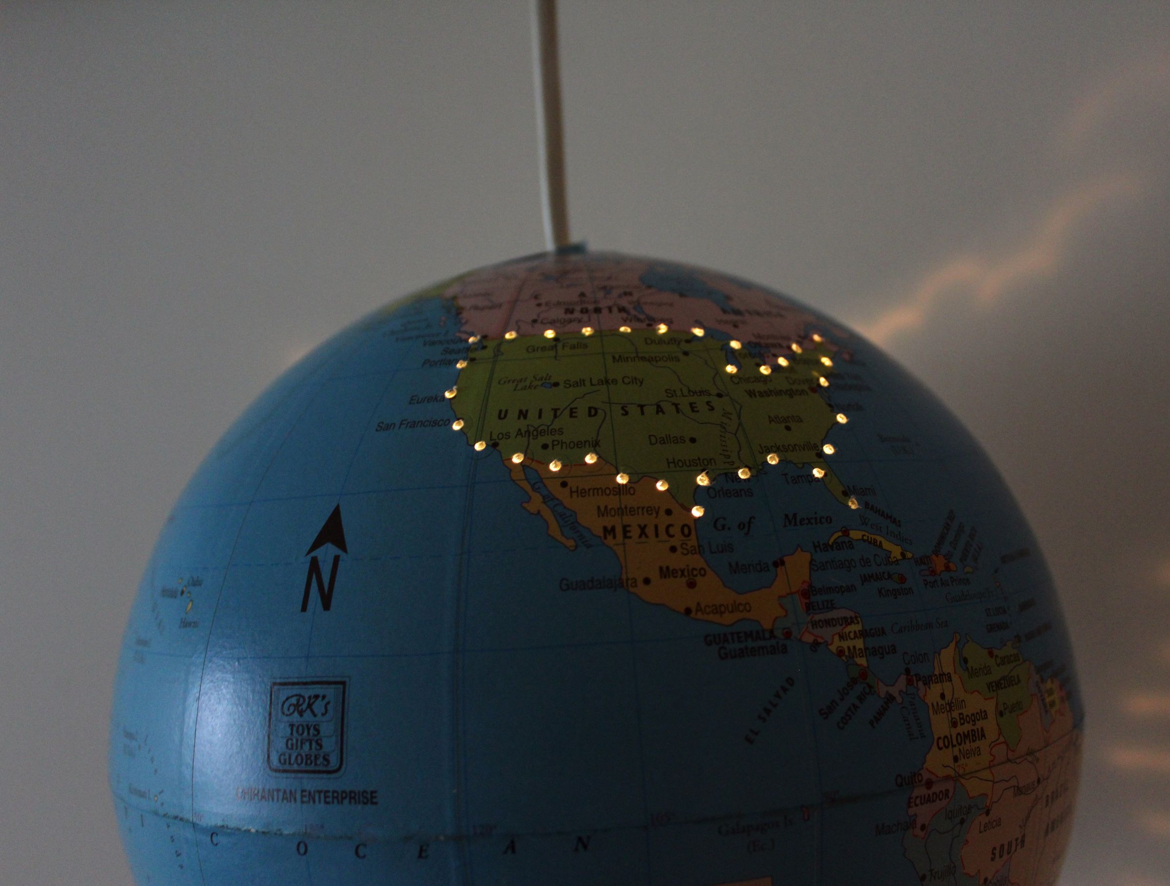 Upcycled Globe Lamp : 5 Steps (with Pictures) - Instructables