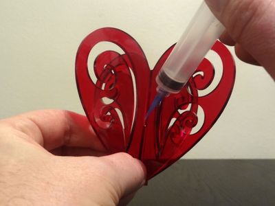 Laser Cutting and Acrylic Welding Valentine Hearts. : 3 Steps (with ...