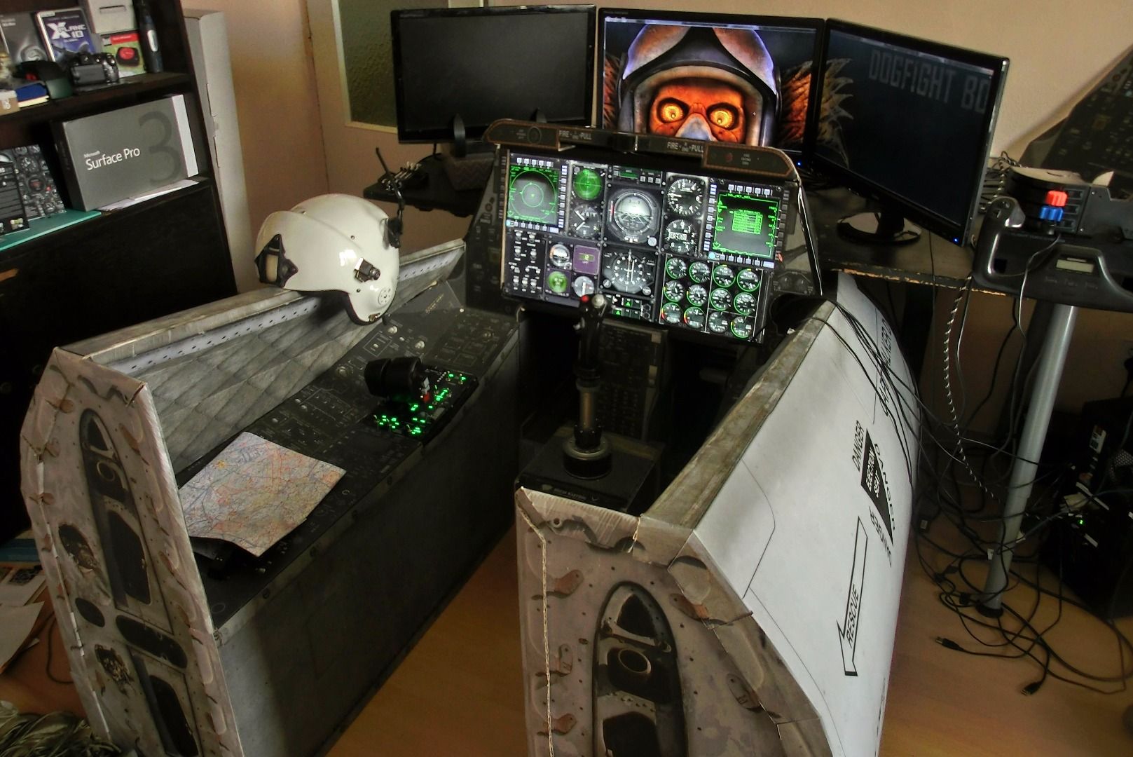 A-10 Jet Aircraft Cardboard Cockpit Replica : 5 Steps (with Pictures ...