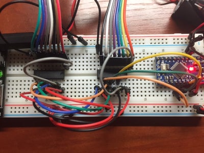 Arduino 8*8 Led Matrix Driver With 2* 74HC595 Shift Registers : 5 Steps ...