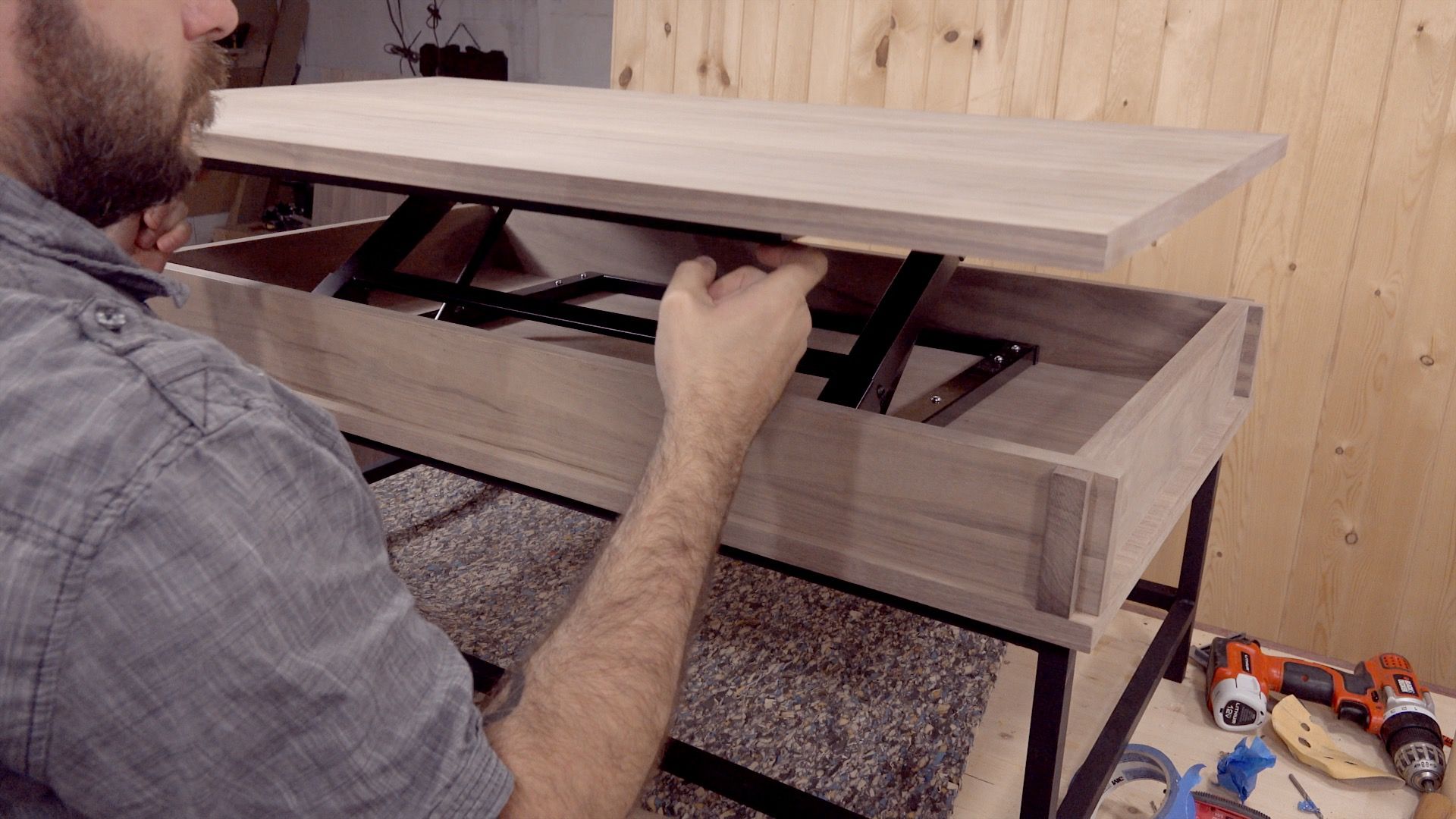 How to Make a Coffee Table With Lift Top : 18 Steps (with Pictures ...