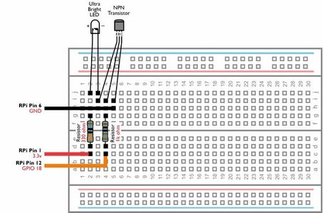 Raspberry Pi GPIO Circuits: Controlling High Powered Components With a Transistor : 3 Steps ...