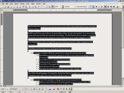 Unprotect MS Word Doument. : 5 Steps - Instructables