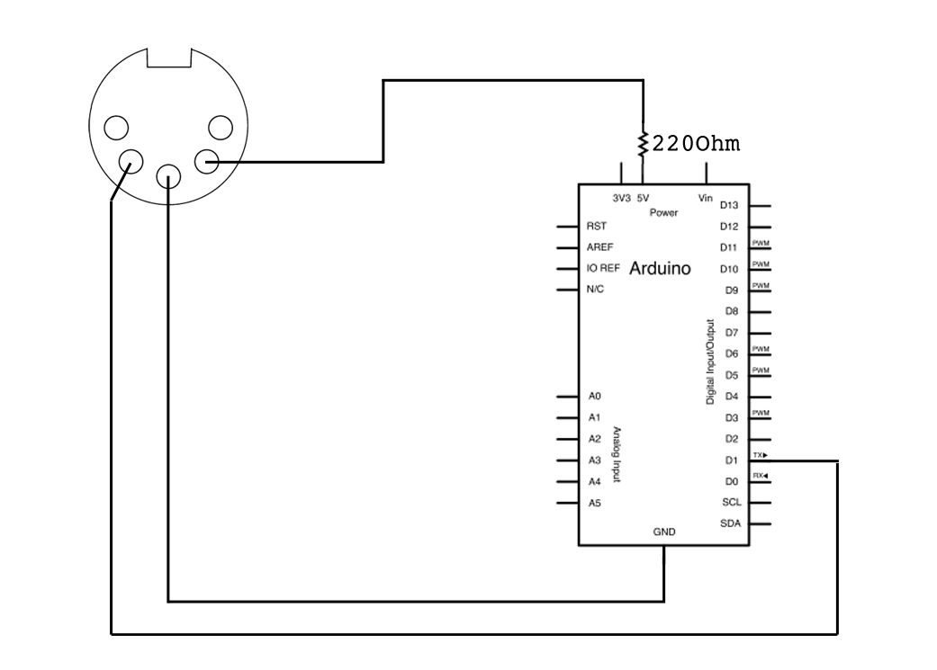 Send and Receive MIDI With Arduino : 11 Steps (with Pictures ...