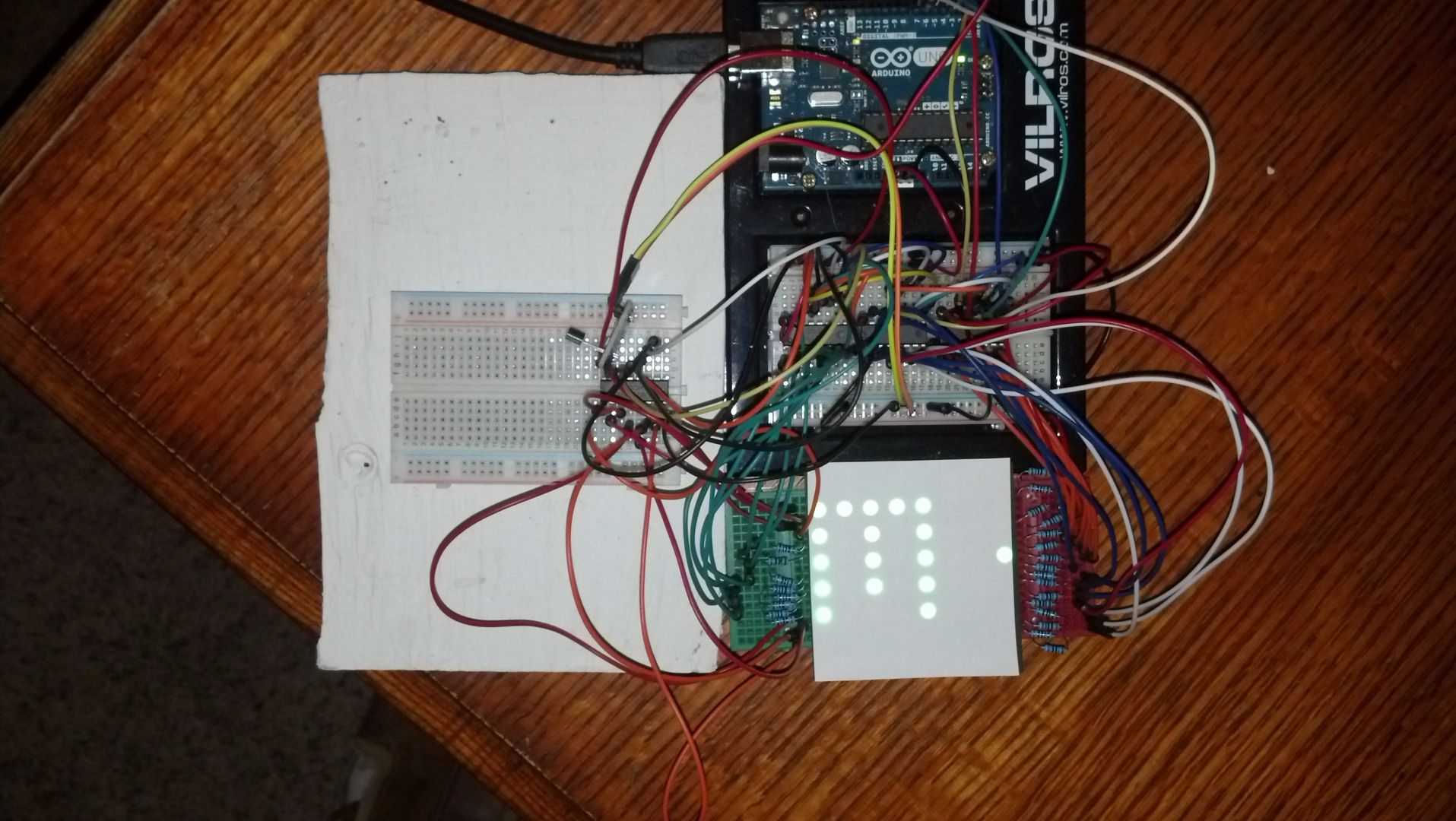 Arduino 8x8 RGB LED Matrix Controller With 4 Shift Registers and ...