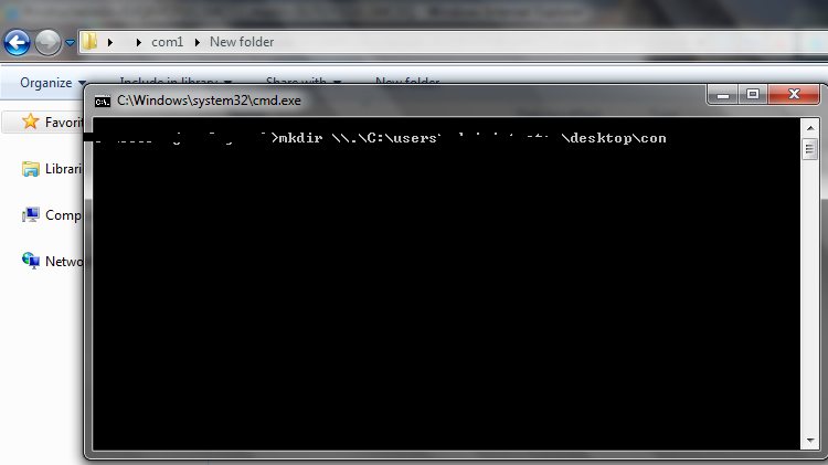 Create Folders Named Nul, Con, Com1 or Lpt1 : 3 Steps - Instructables