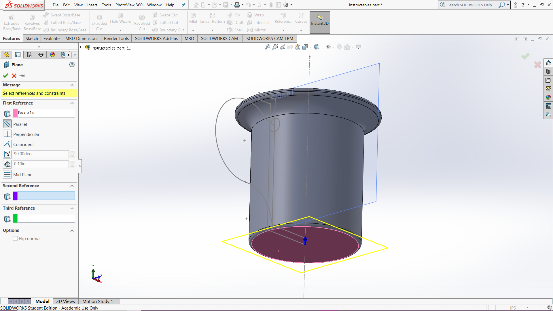 Differentiating Between the Sweep and Loft Commands on Solidworks 2020 ...