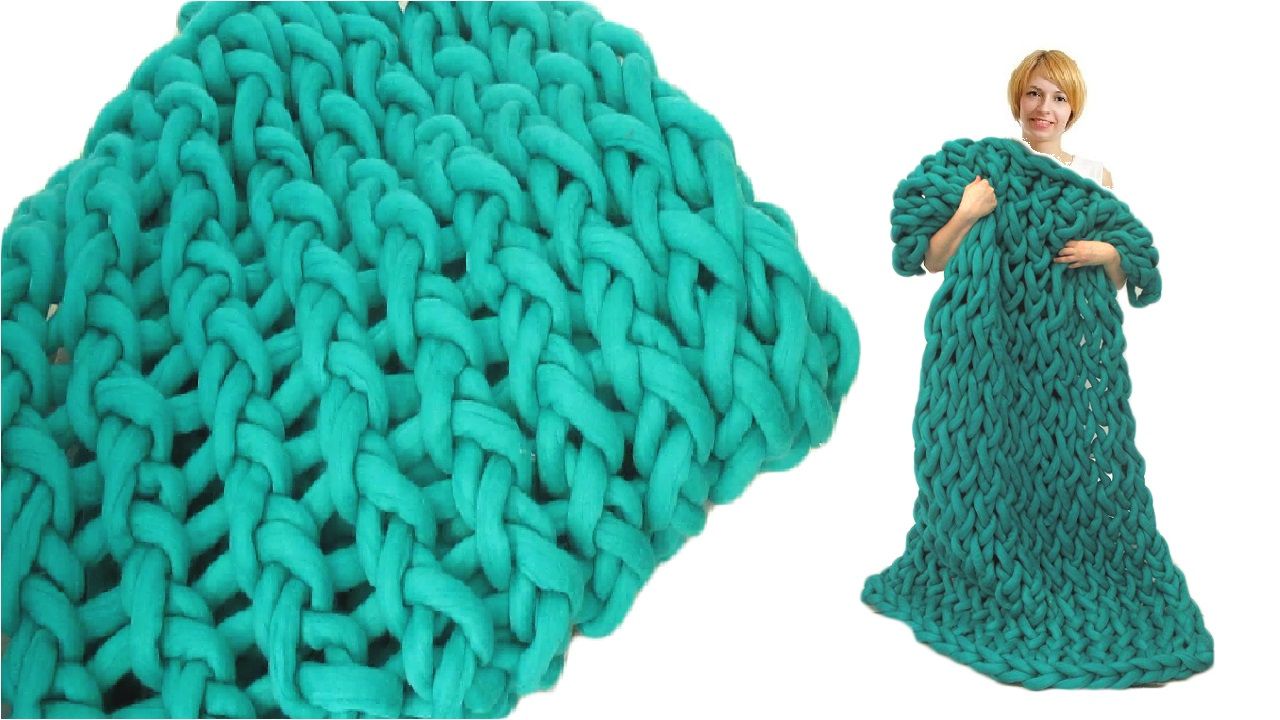 Arm Knitting a Blanket for Beginners : 7 Steps - Instructables