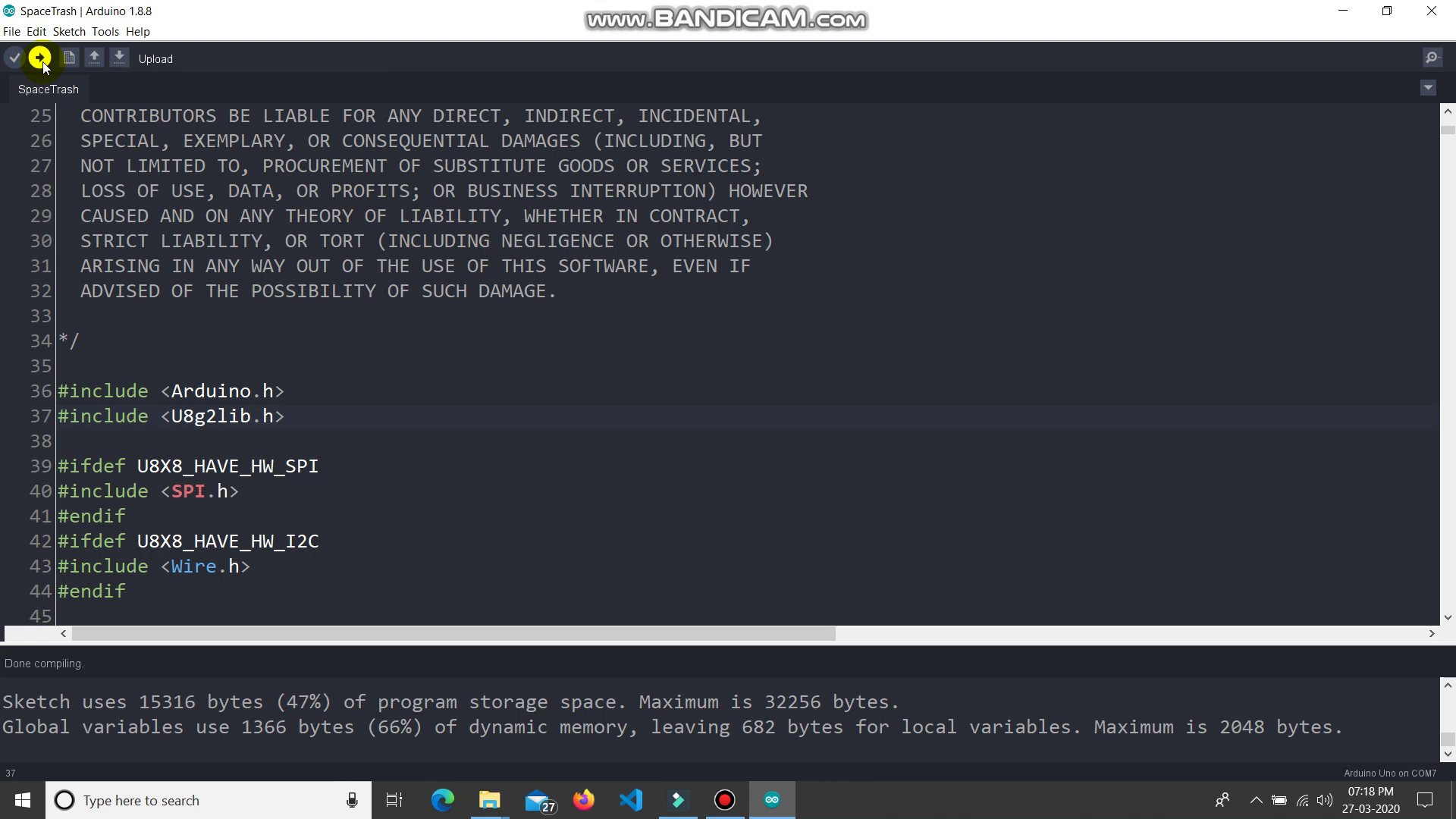 Space Trash Game Using Arduino and OLED Display : 6 Steps (with ...