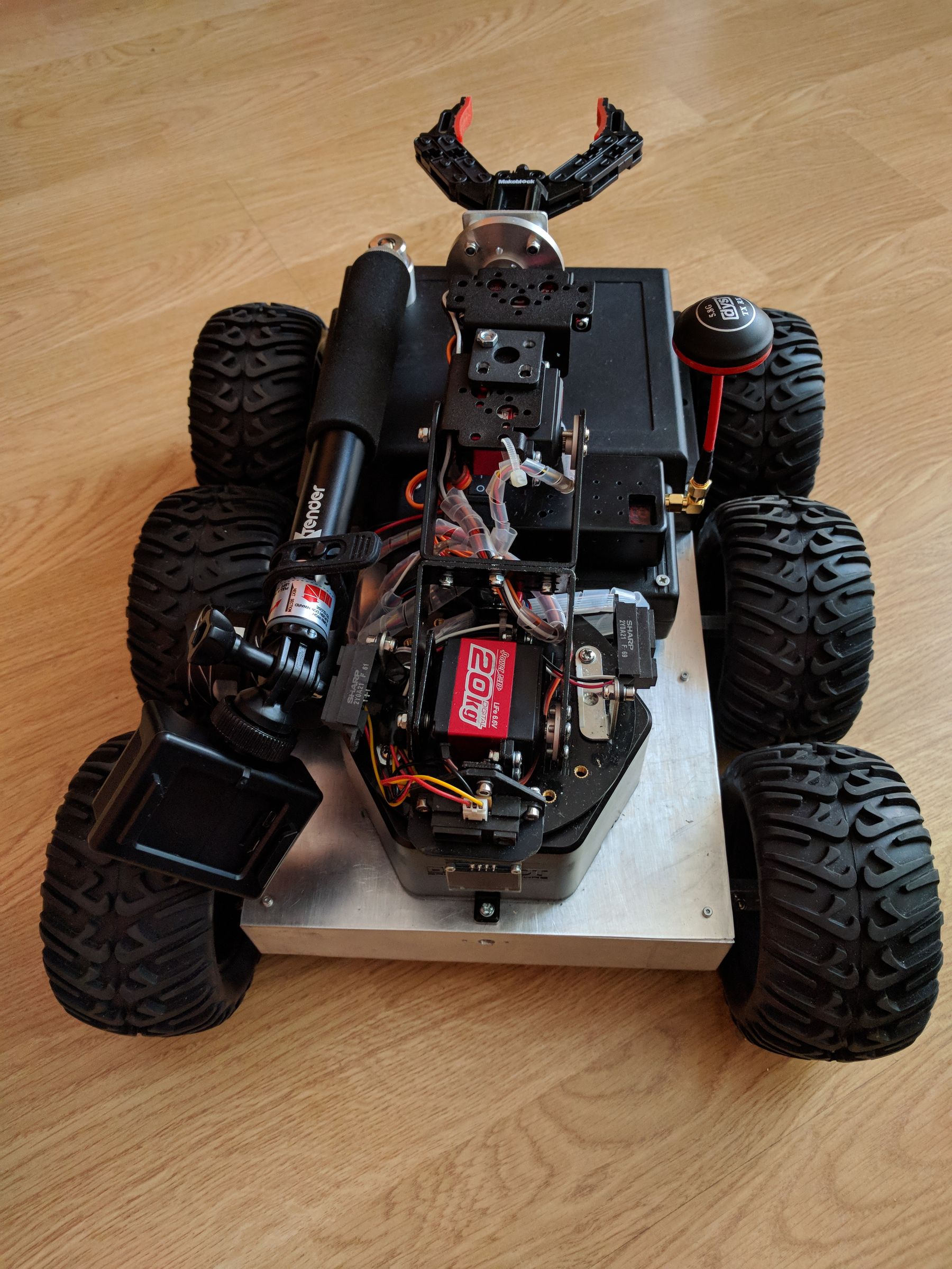 Remote Controlled 6WD All Terrain Robot : 10 Steps (with Pictures ...