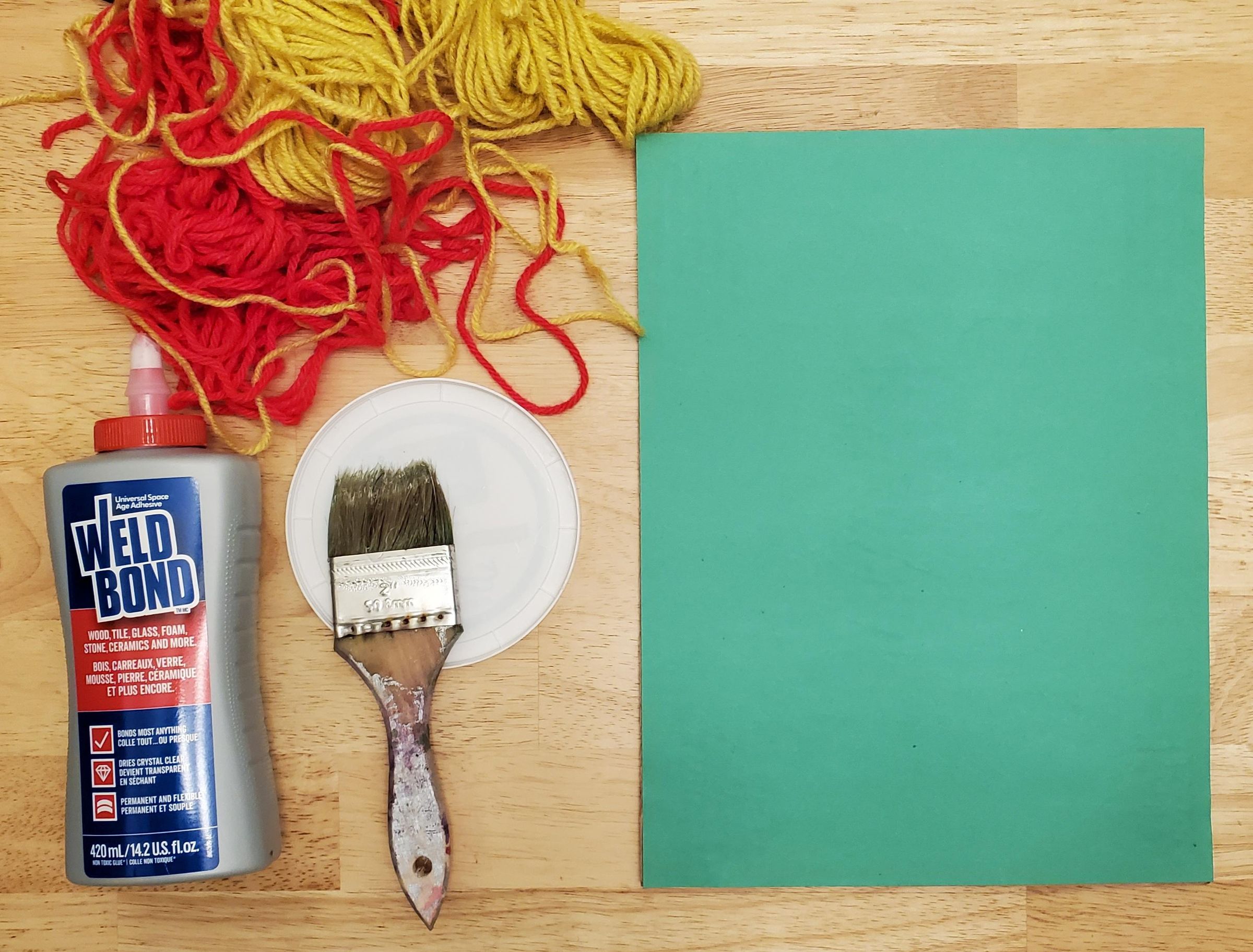 Cardboard, Construction Paper, Yarn Artwork! : 3 Steps (with Pictures ...