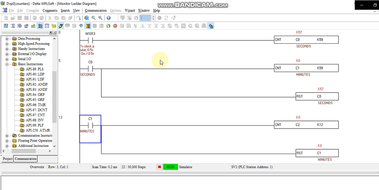 How to Use Counter in Ladder Diagram? | Delta WPLSoft : 15 Steps ...