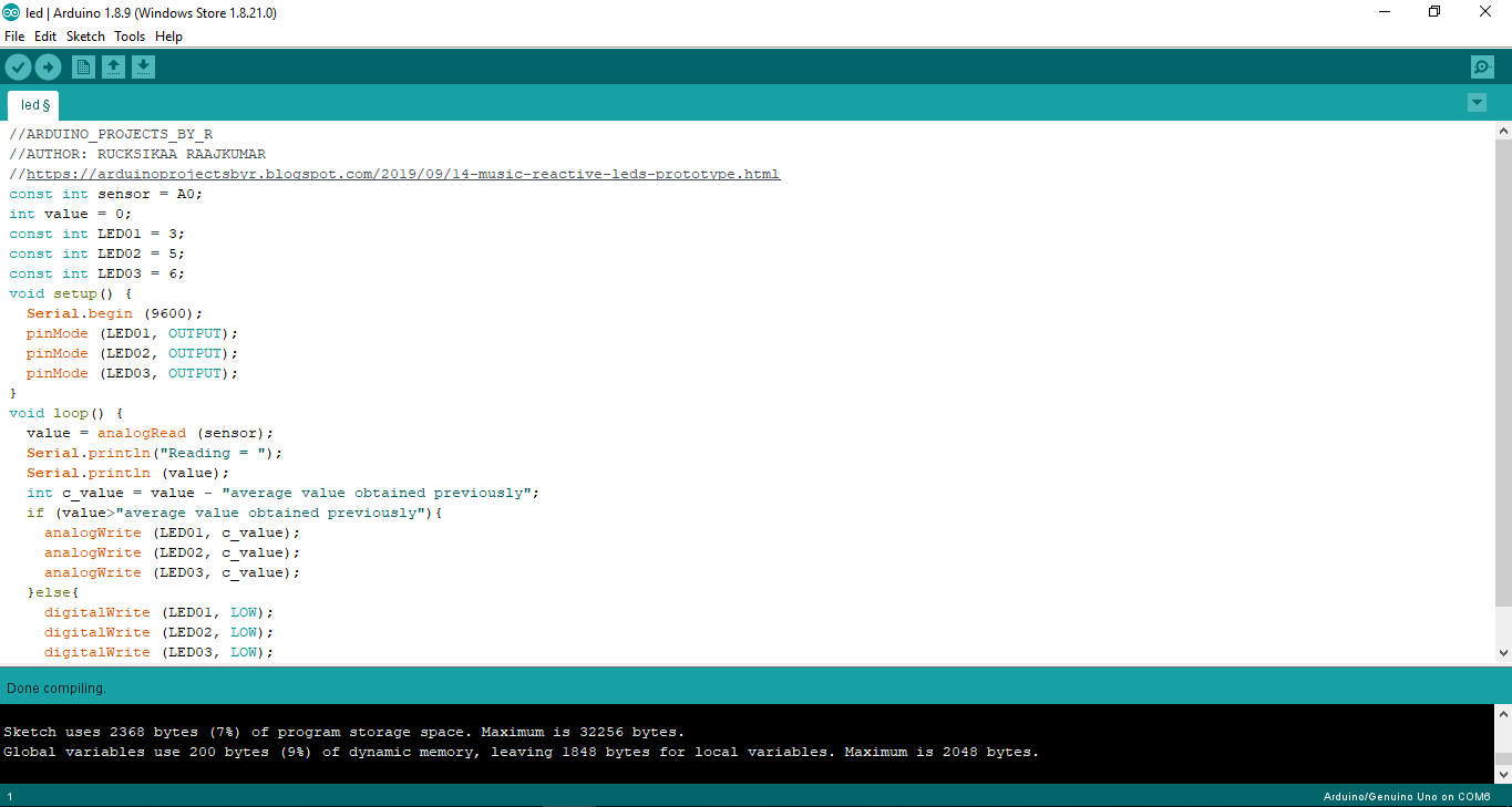 Arduino Big Sound Sensor - Music Reactive LEDs (Prototype) : 3 Steps ...