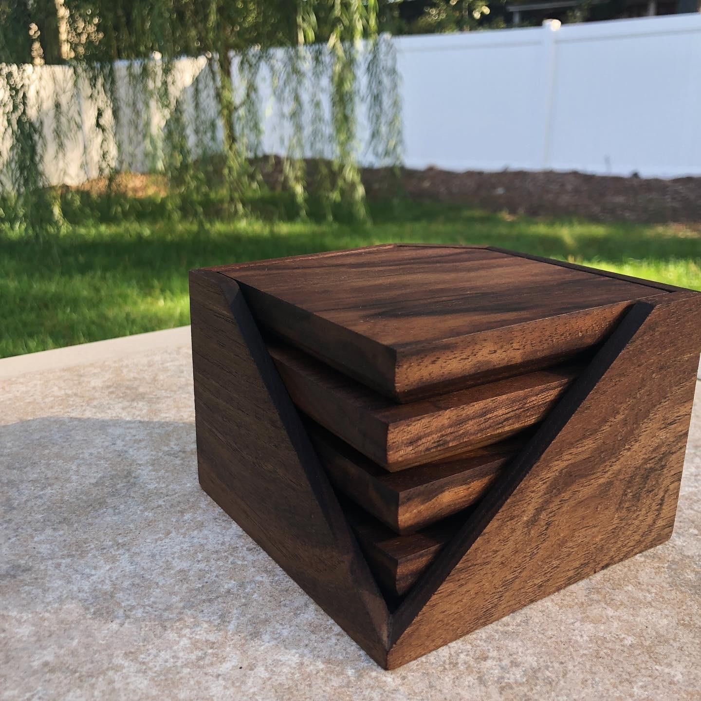 Modern Coasters and Coaster Holder : 6 Steps (with Pictures ...