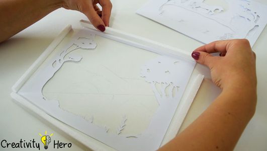 How to Create a 3D Paper Cut Light Box | DIY Project : 12 Steps (with ...
