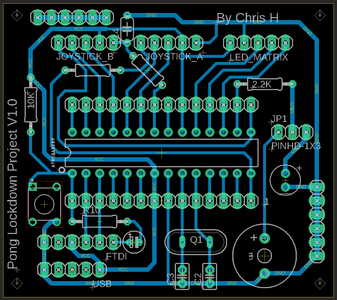 Arduino Pong Tennis PCB | Arduino, Autodesk Eagle and JLCPCB : 11 Steps ...