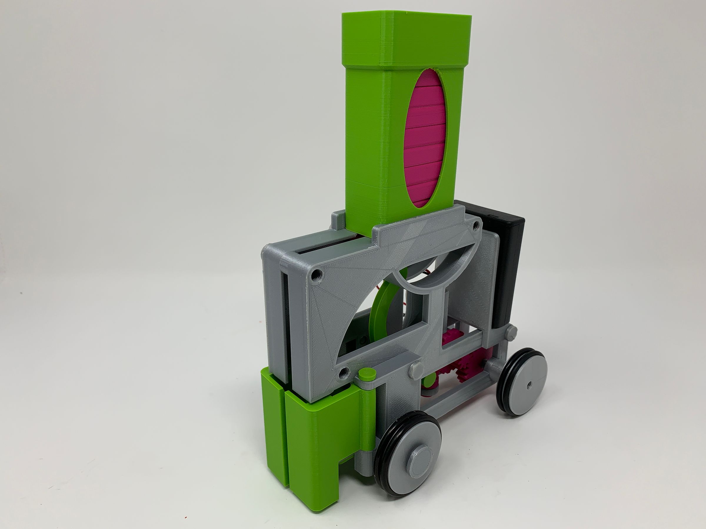 Pink and Green Domino Machine II : 5 Steps (with Pictures) - Instructables