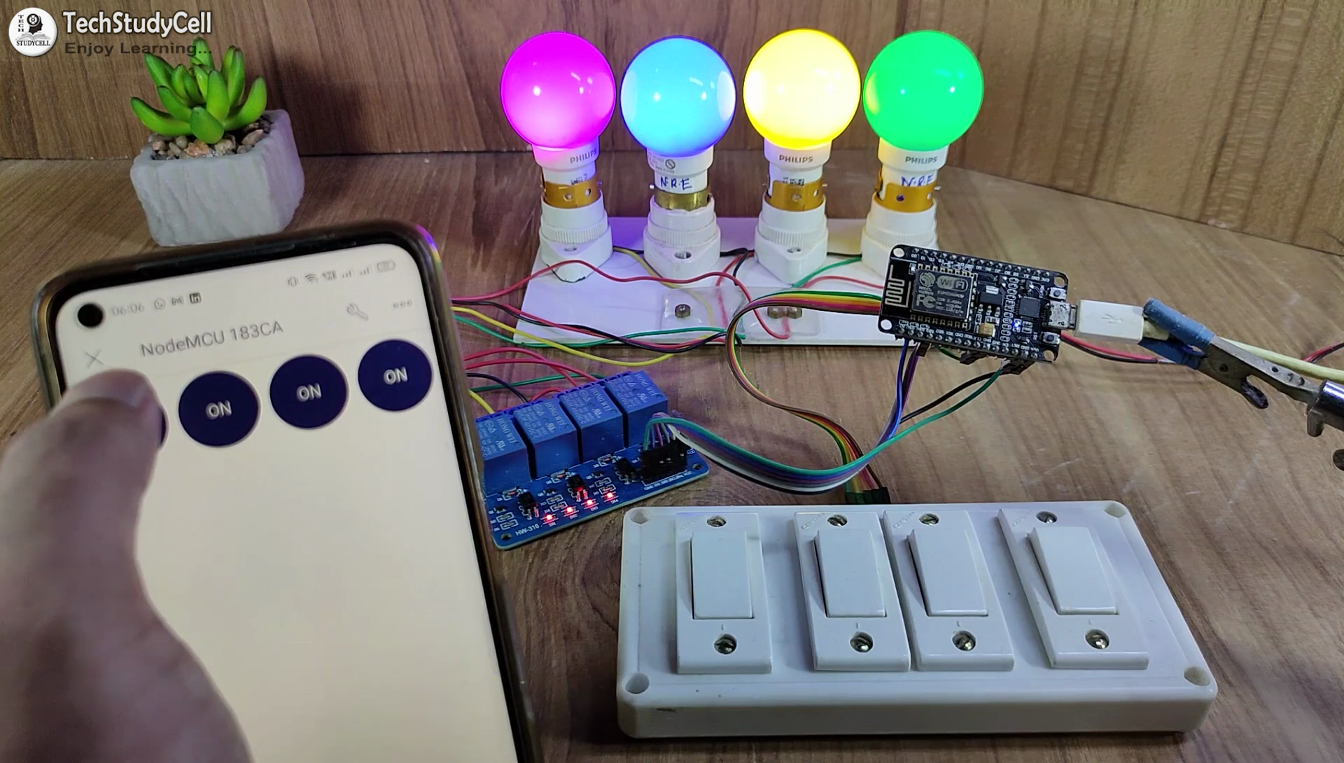 ESP8266 Home Automation Project Using NodeMCU and New Blynk App | IoT ...