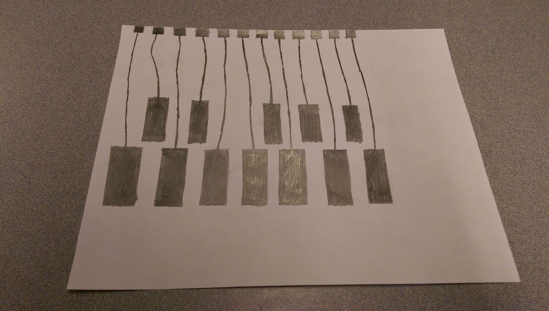 Graphite Piano Keyboard With MaKey MaKey and Scratch : 7 Steps ...