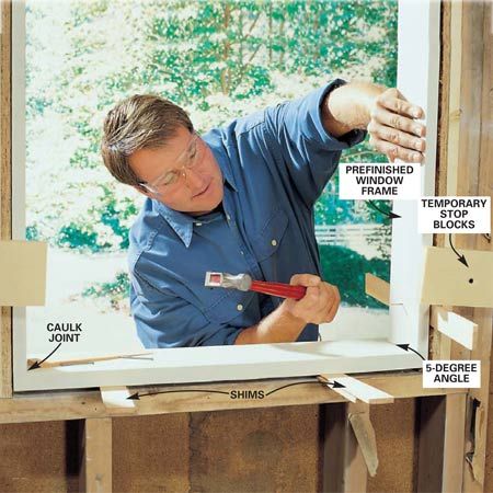 How To Install Glass Block Window In Wood Frame - Glass Designs