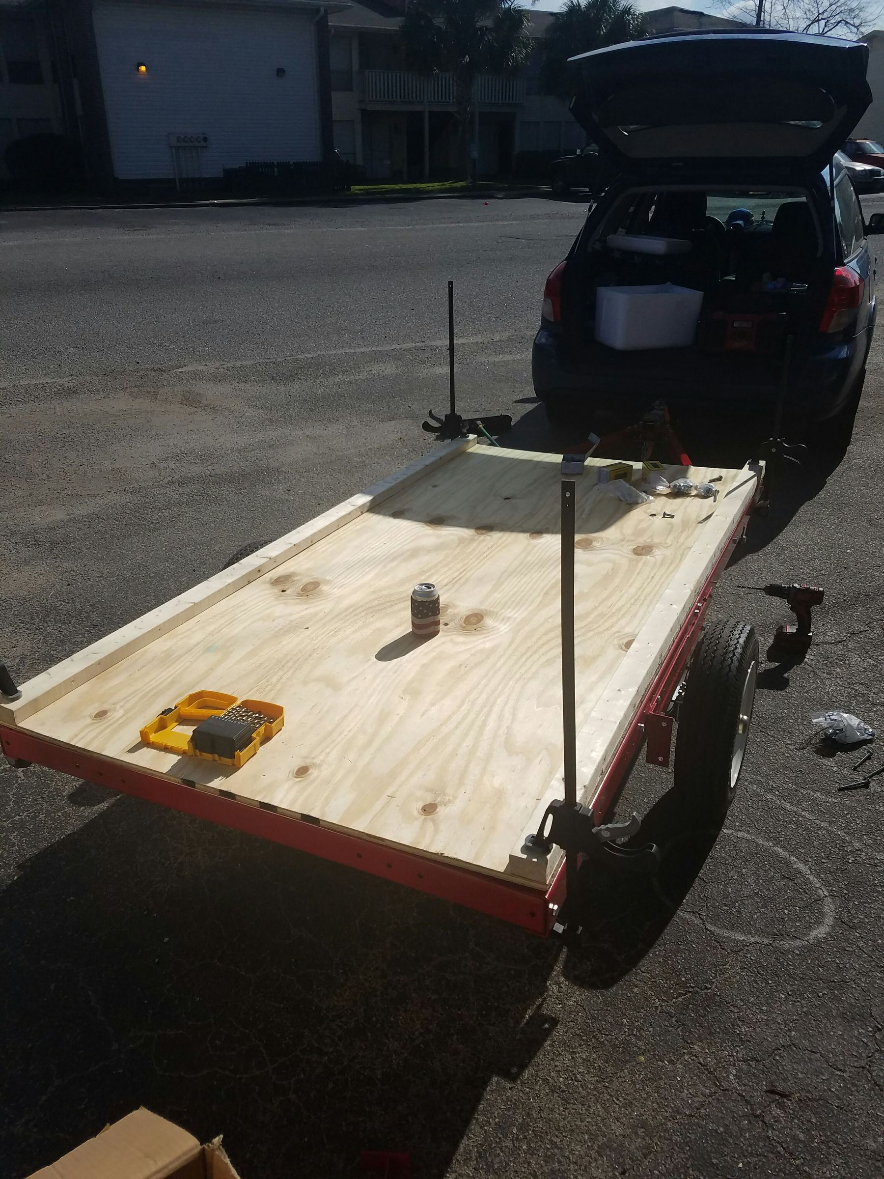 DIY 4X8 Micro-Tiny House Camper on Harbor Freight Trailer : 17 Steps ...