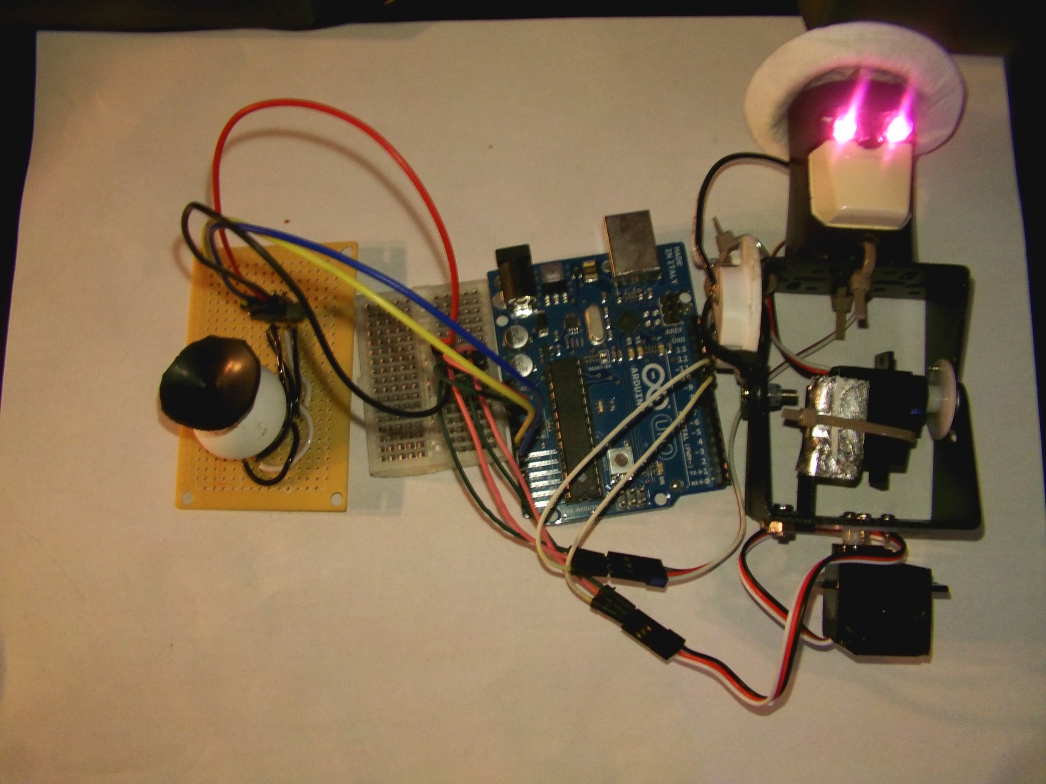 Very Basic Pan Tilt Using Arduino 3 Steps Instructables