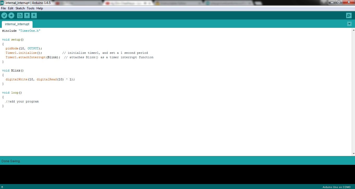 Create Internal Interrupt in Arduino : 8 Steps - Instructables