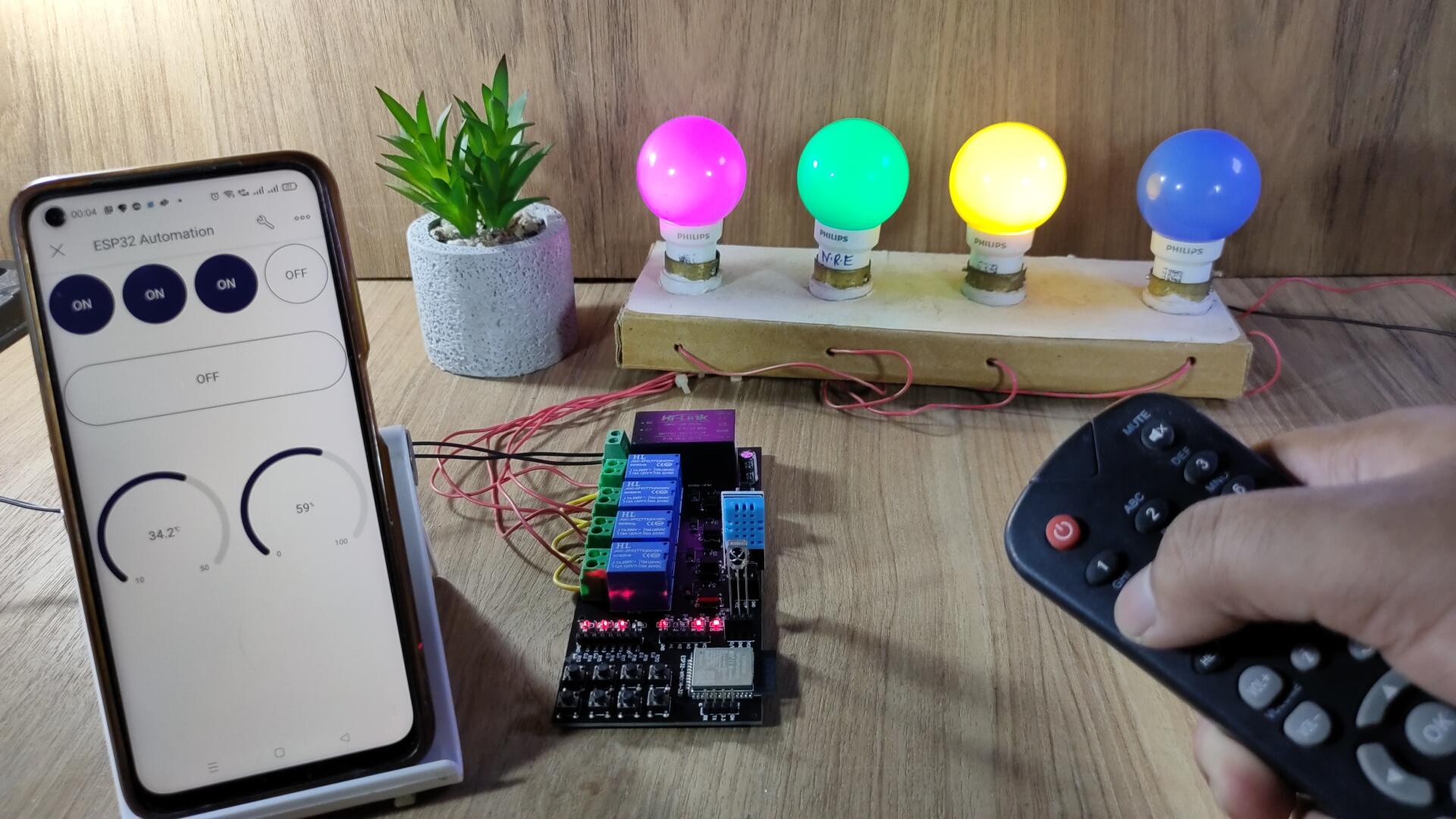 IoT Project Using ESP32 Blynk Google Assistant With Timer & Sensor : 19 ...