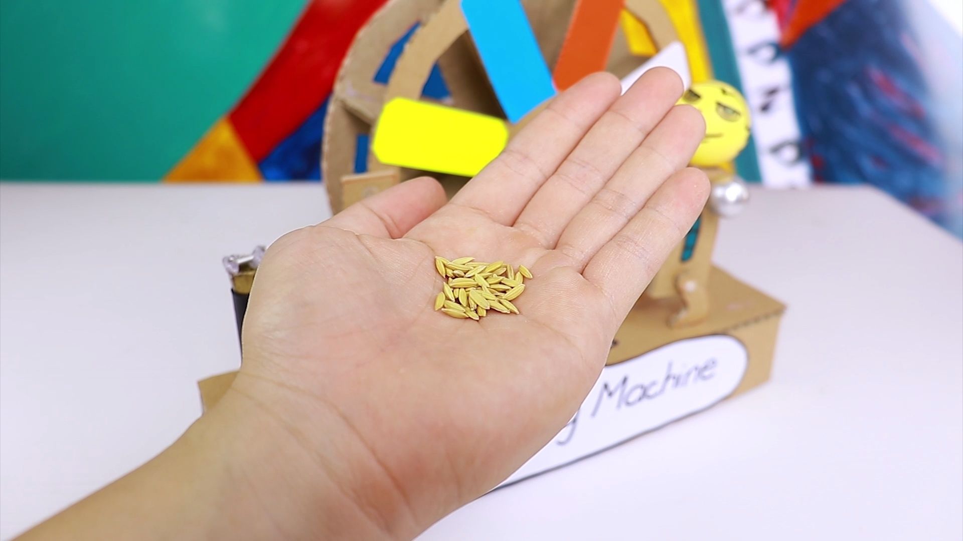 Make Mini Threshing Machine From Cardboard : 14 Steps (with Pictures ...