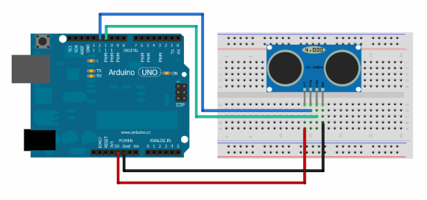 Using Ultrasonic Distance Sensor and Serial Monitor Output. : 6 Steps ...