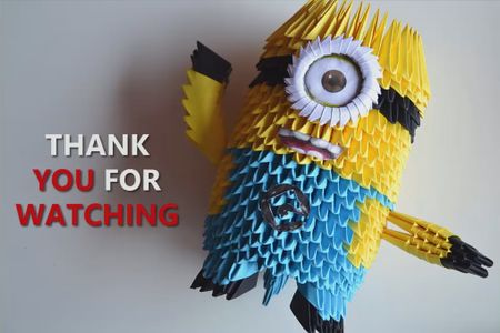 How to Make an Origami Minion | Birthday Gifts - 3D Toys | DIY Paper ...