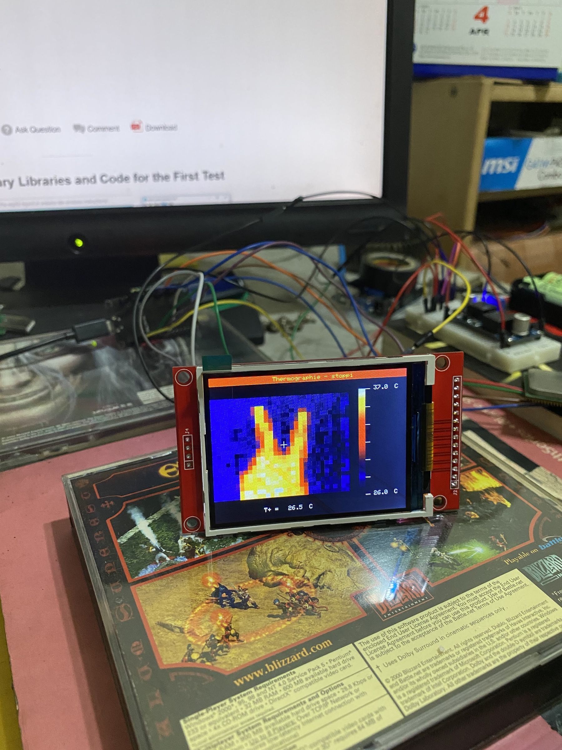 Infrared Thermal Imaging Camera With MLX90640 and ESP32 for Less Than ...